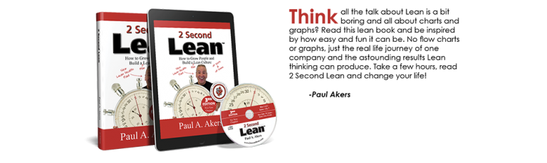 2 Second Lean Book | Paul Akers Website | Lean Books | Lean Culture