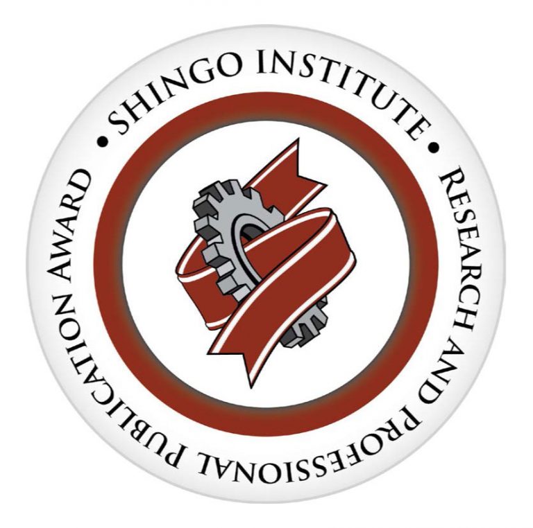 Shingo Research and Professional Publication Award
